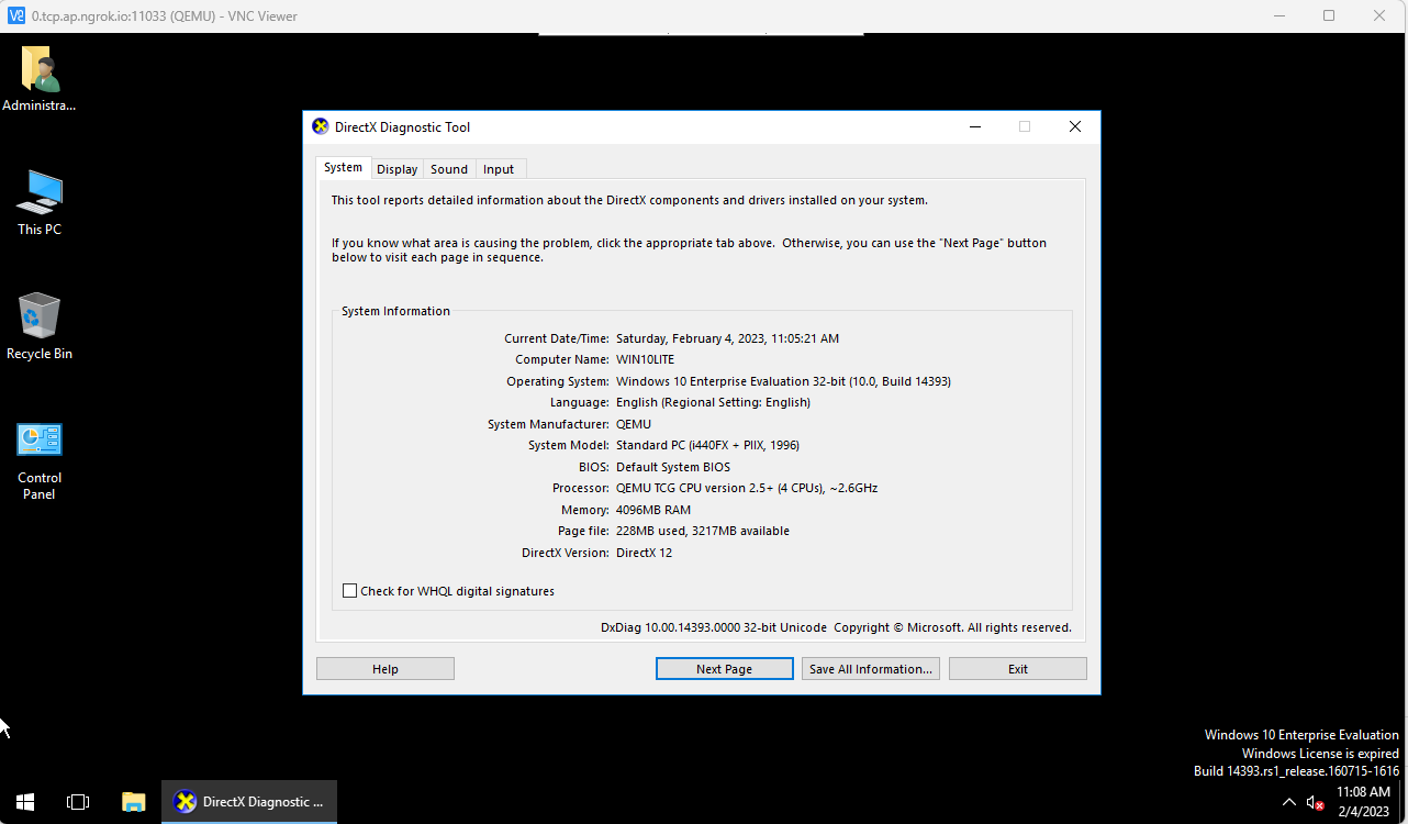 Run Windows 10 for free in GitHub codespaces using QEMU